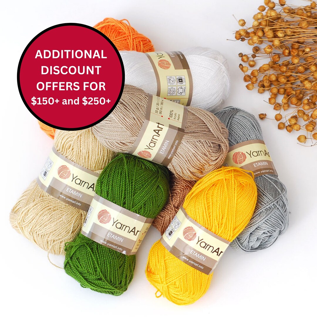 Yarnart Etamin Yarn, Embroidery Knitting Yarn, Embroidery Thread, Cross ...
