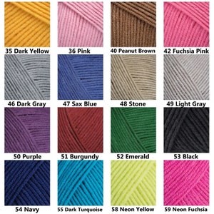 Yarn Art Jeans Yarn, Soft Cotton Amigurumi Doll Animal Yarns, Cotton ...