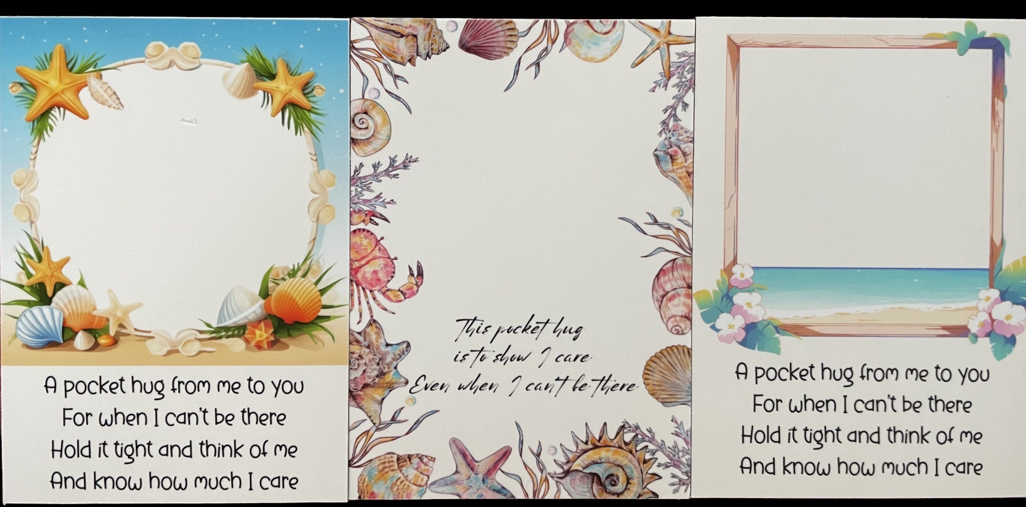 Handmade Pocket Hug, Ocean Sea Mermaid Starfish Shells, Calming Sensory ...