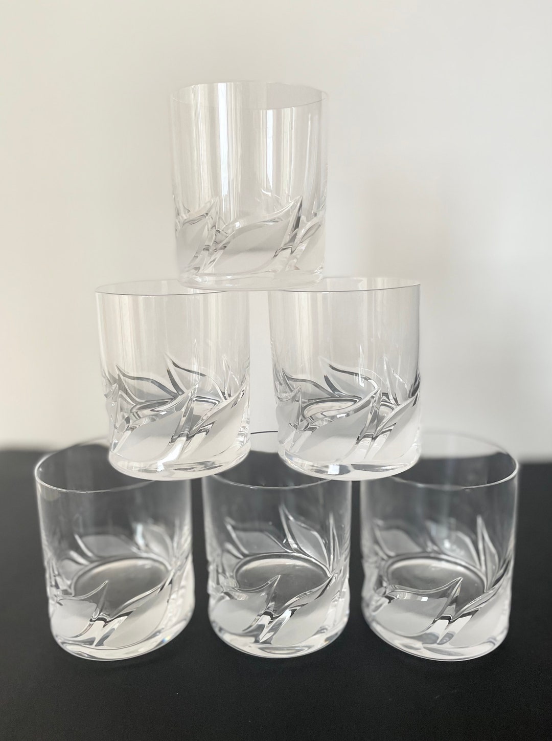 RCR Toscano Crystal Glass Set - Royal Cristal Rock / Vintage 80's ...