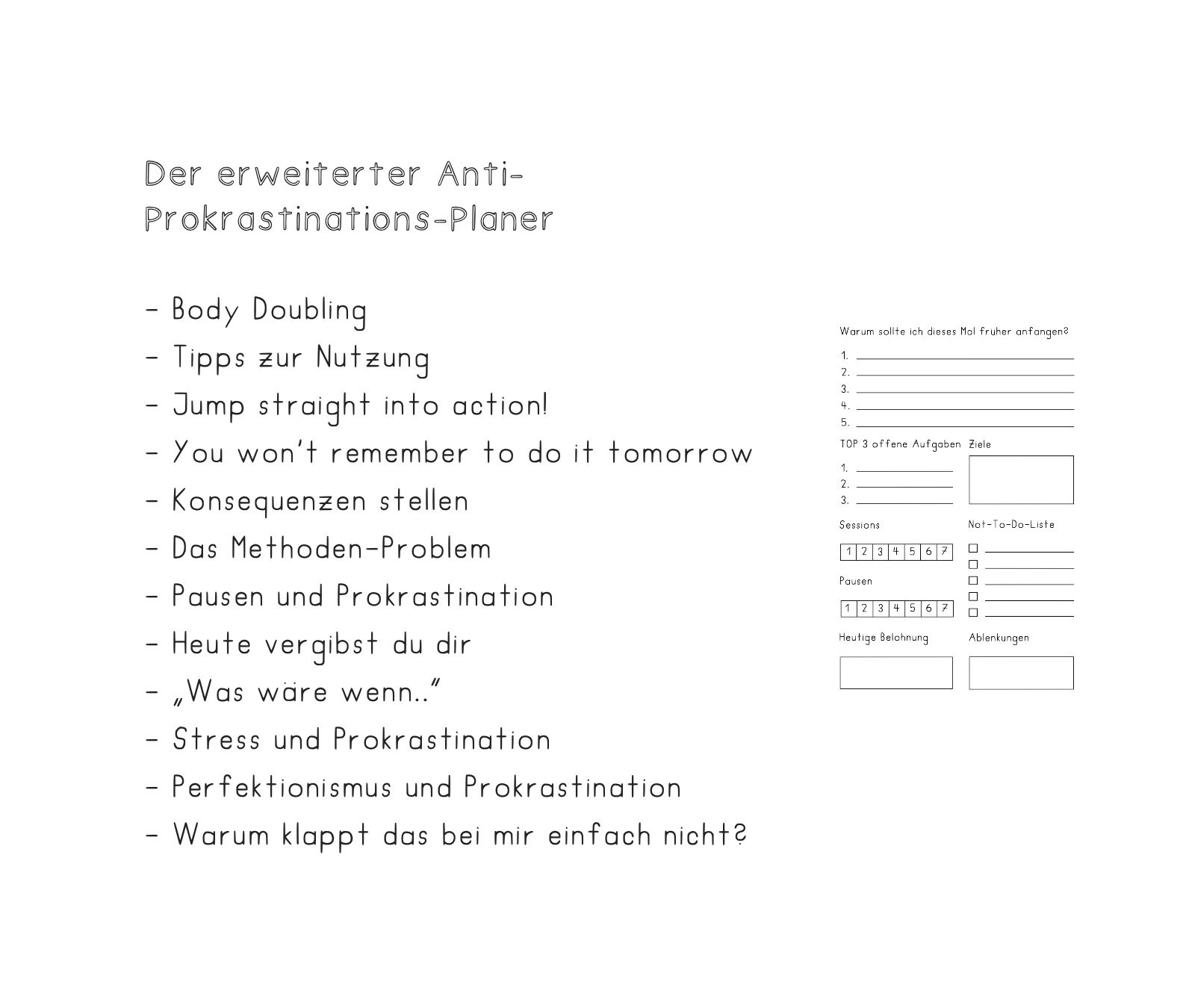 Advanced Anti Procrastination Helper | Over 500 Pages I Digital ...