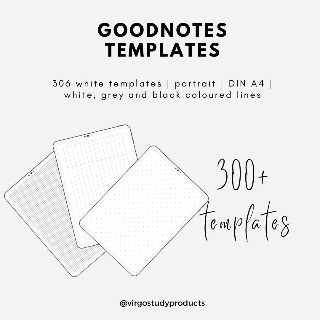 Digital Templates 300+ Templates | Goodnotes, Notability Ipad/tablet ...