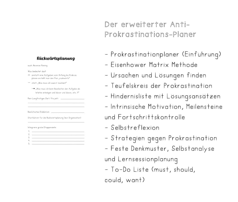 Advanced Anti Procrastination Helper | Over 500 Pages I Digital ...