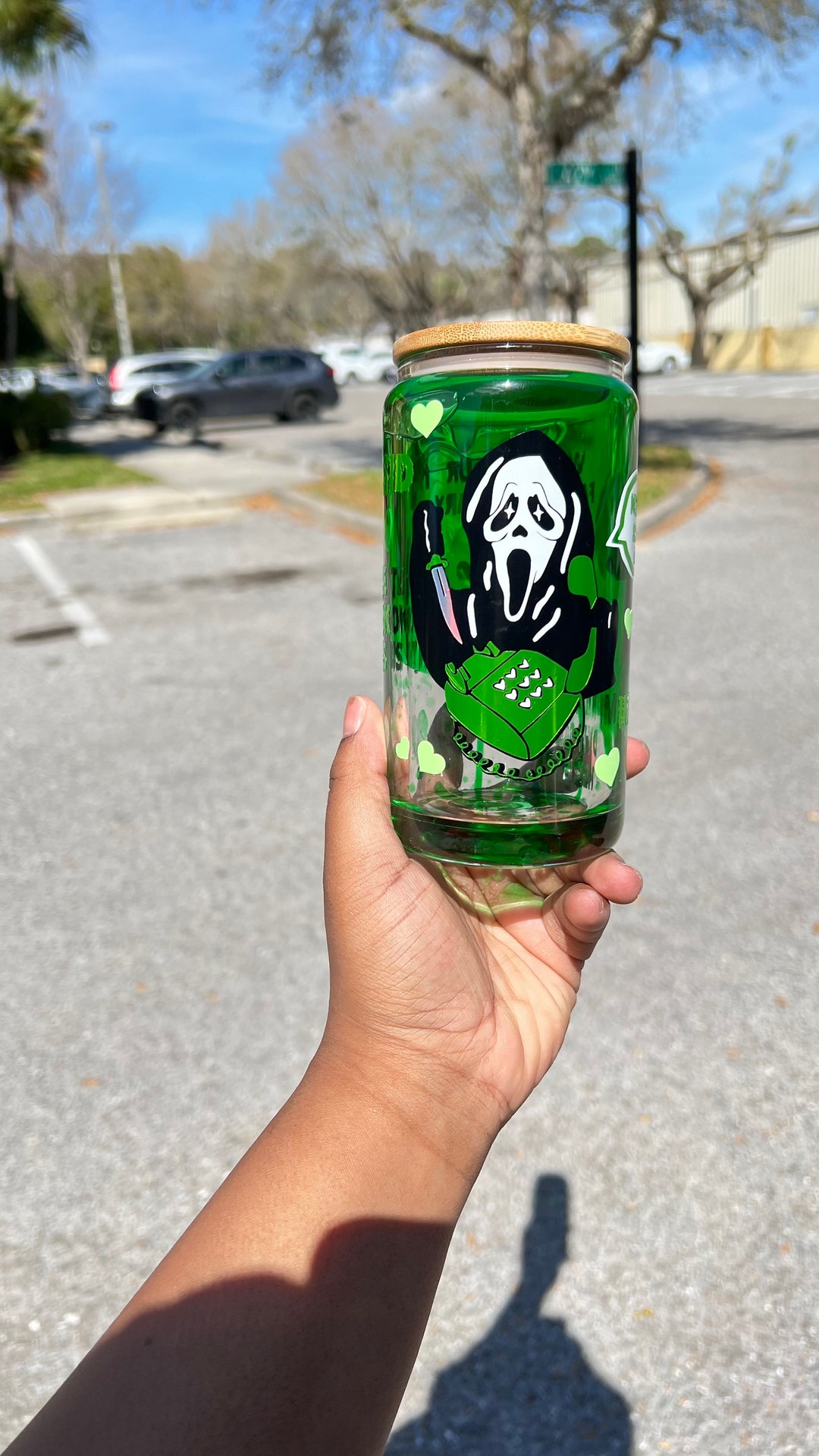 Scream Drip Glass Globe Ghostface Slime Drip Snowglobe Glass - Etsy