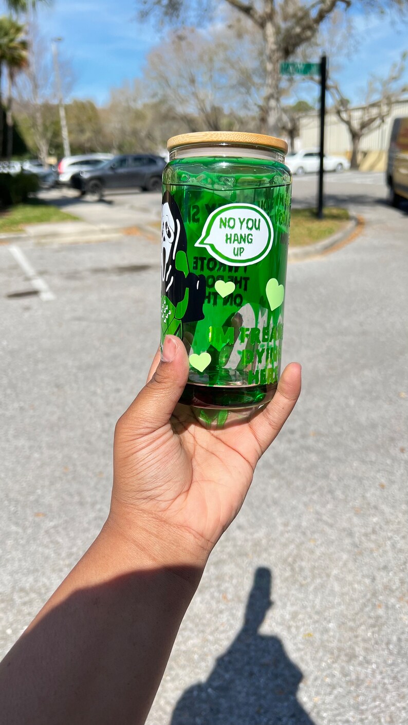 Scream Drip Glass Globe Ghostface Slime Drip Snowglobe Glass - Etsy