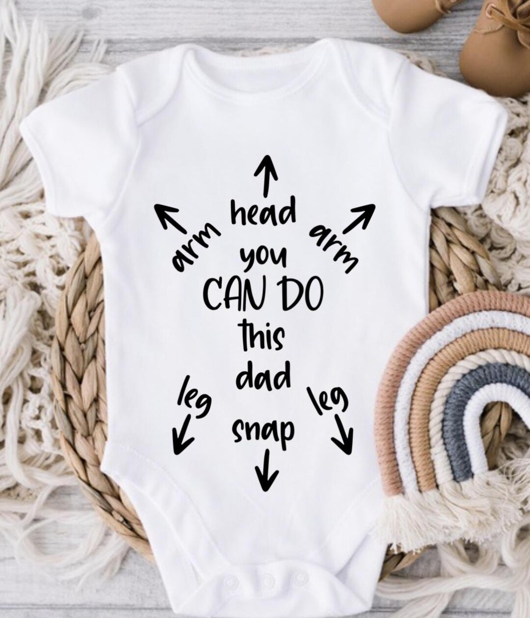 You Can Do This Dad, Funny Baby Vest, Expectant Dad, First Time Dad ...