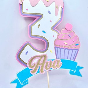 Dessert Cake Topper Cupcake Ice Cream Topping With Sprinkles ...