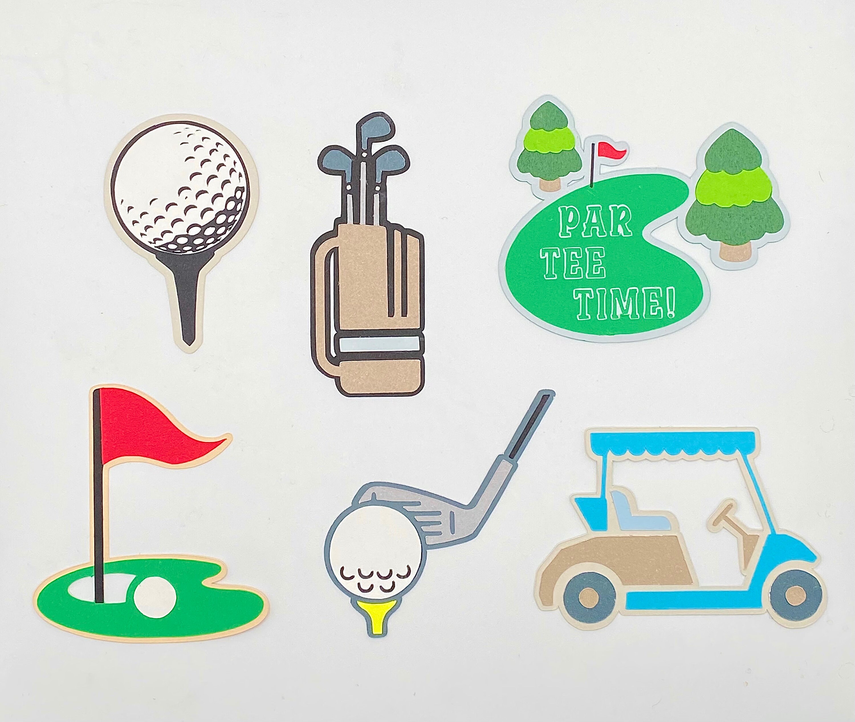 Golf Par Tee Time Cupcake Toppers, Golf Theme Party (set of 12) - Etsy