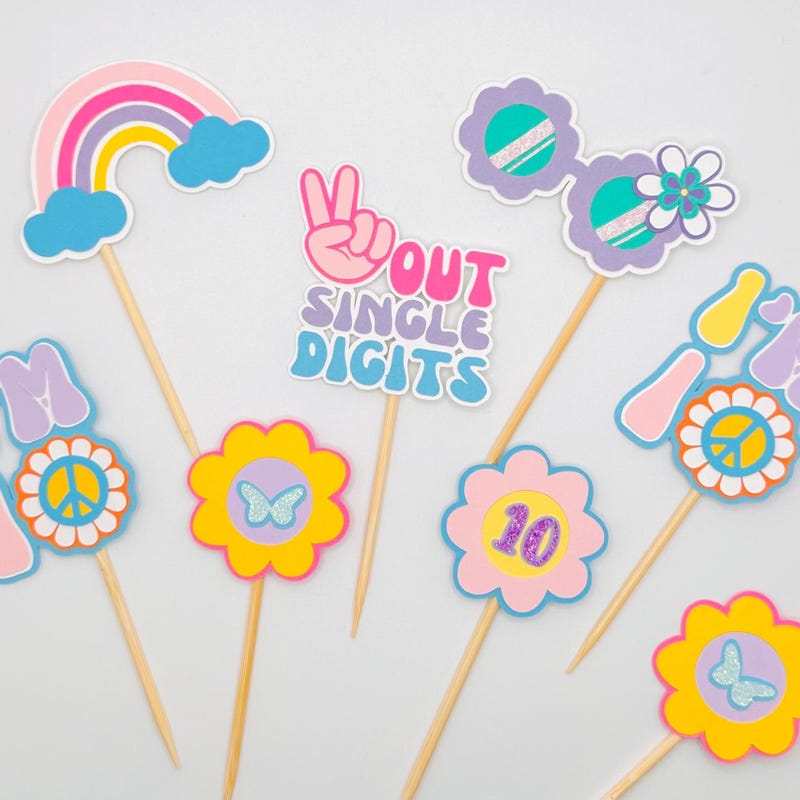 Peace Out Single Digits - Etsy