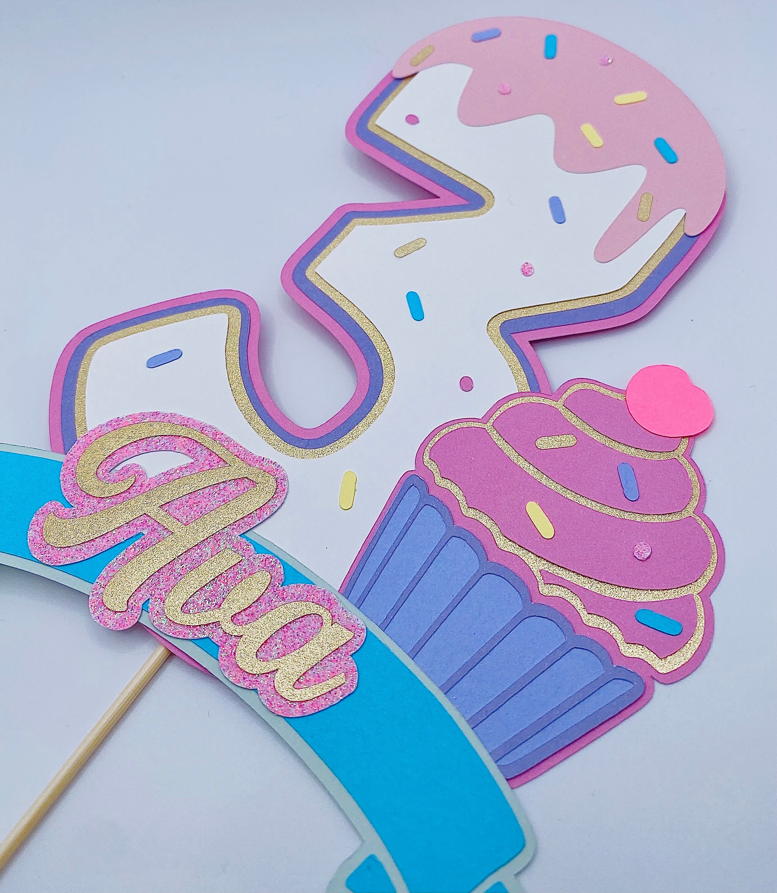 Dessert Cake Topper Cupcake Ice Cream Topping With Sprinkles ...