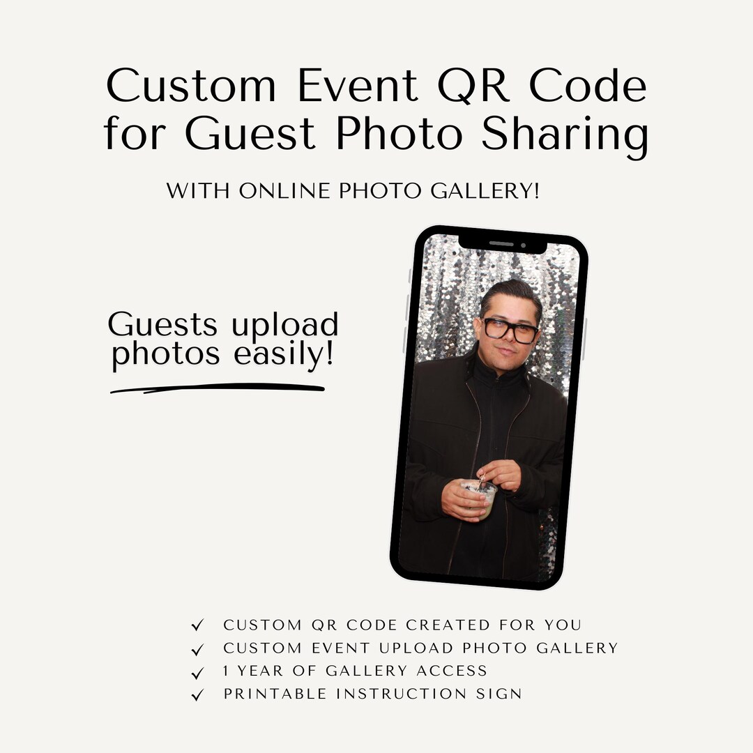Custom QR Code and Event Photo Sharing Gallery | Guest Upload ...