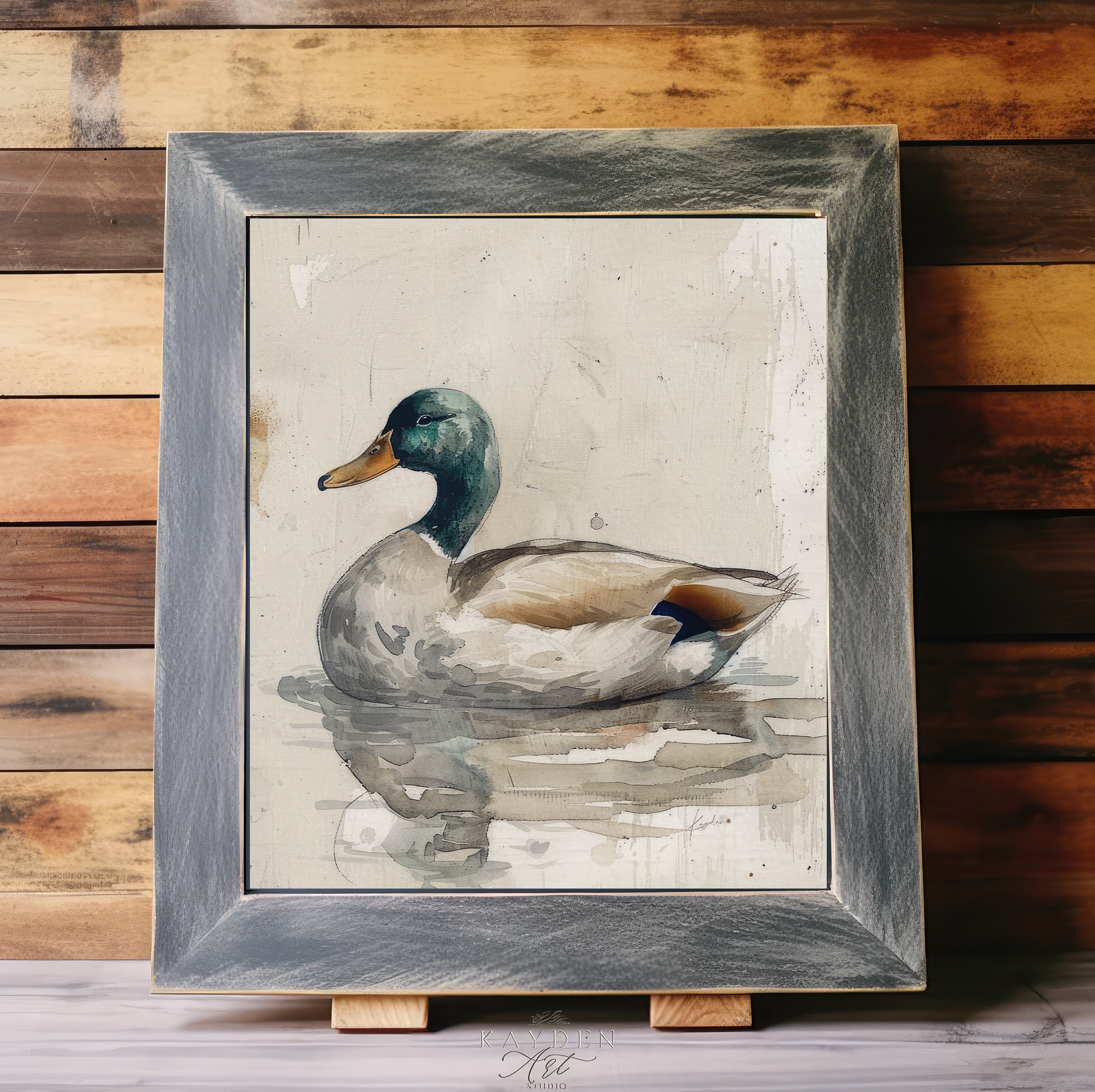 Mallard Duck Watercolor Painting, Original Art Print, Home Decor ...