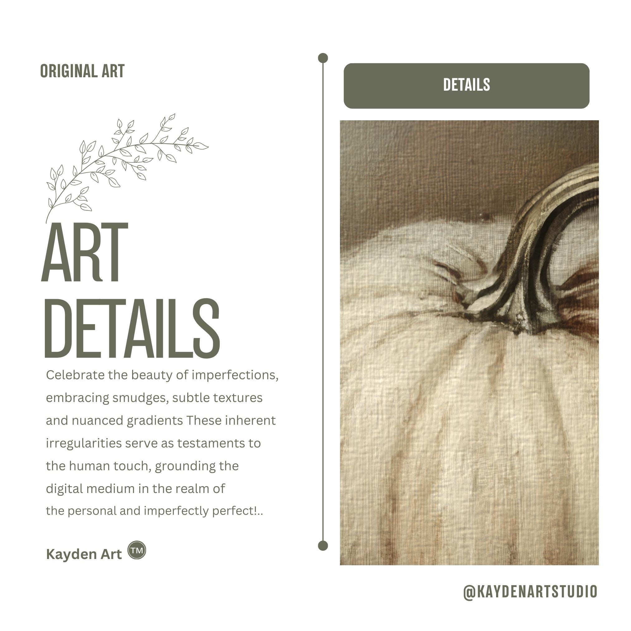 Pumpkin Still Life, Fall, Original, Vintage Oil Inspired, Printable ...