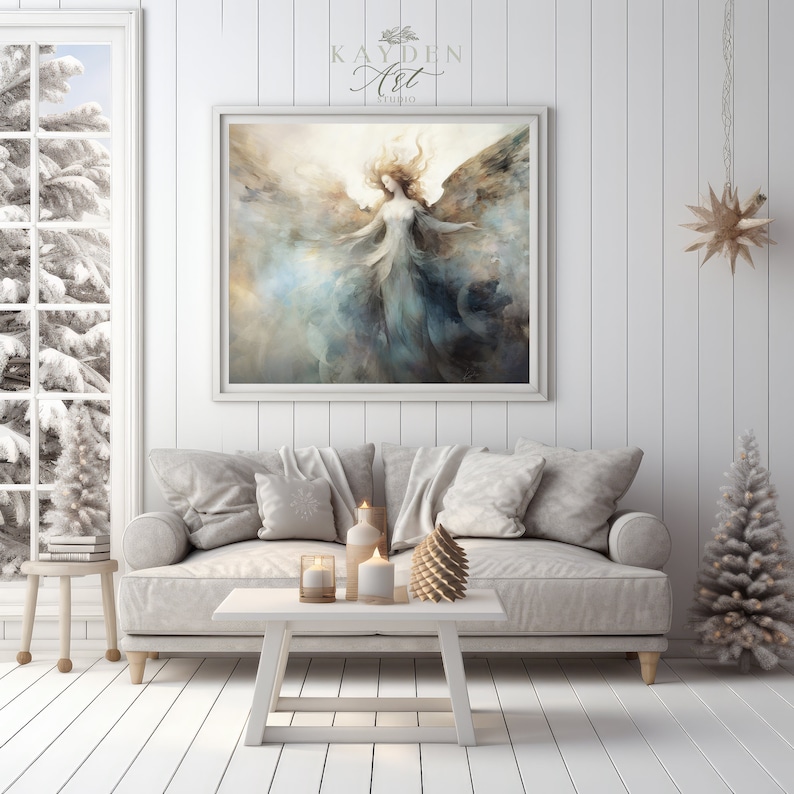Ethereal Angelic Harmony Celestial Angel Digital Artwork Artwork ...