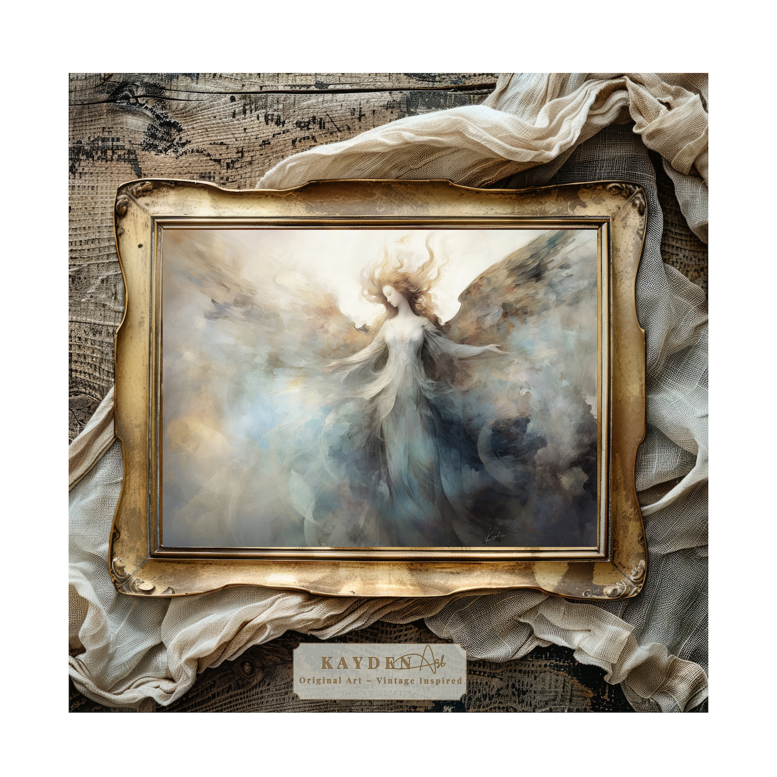 Ethereal Angelic Harmony Celestial Angel Digital Artwork Artwork ...