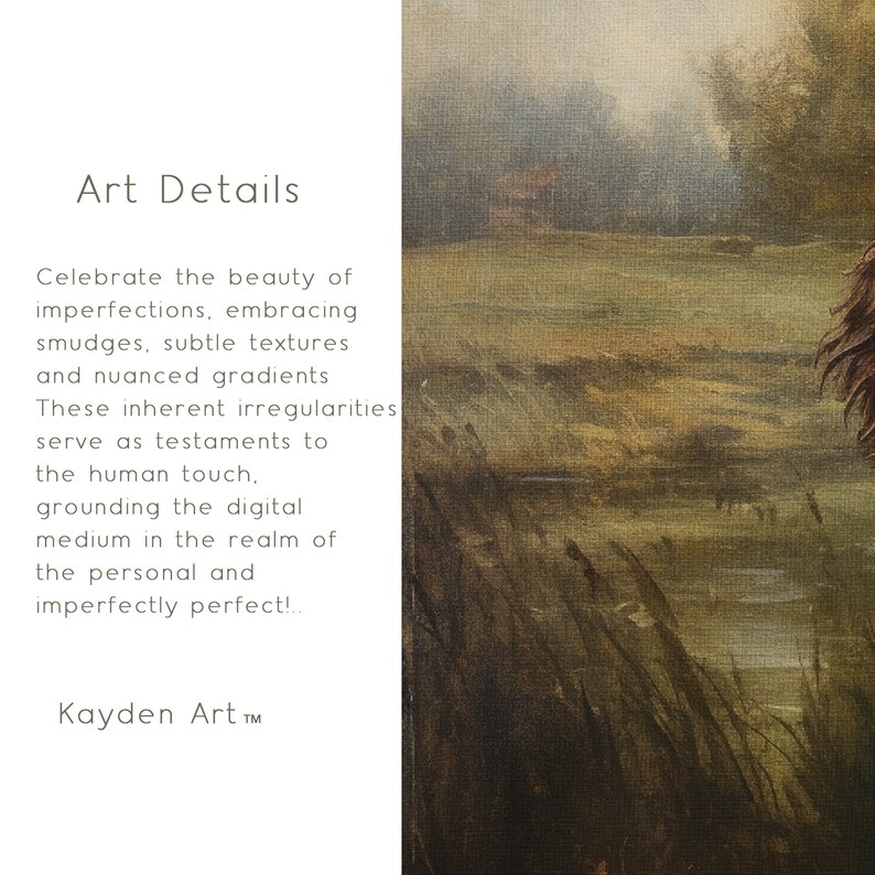 Spaniel Dog Digital Art Print Oil Style Painting English Countryside ...