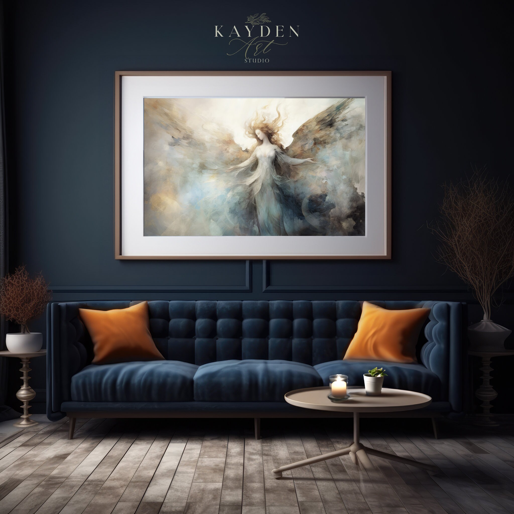 Ethereal Angelic Harmony Celestial Angel Digital Artwork Artwork ...