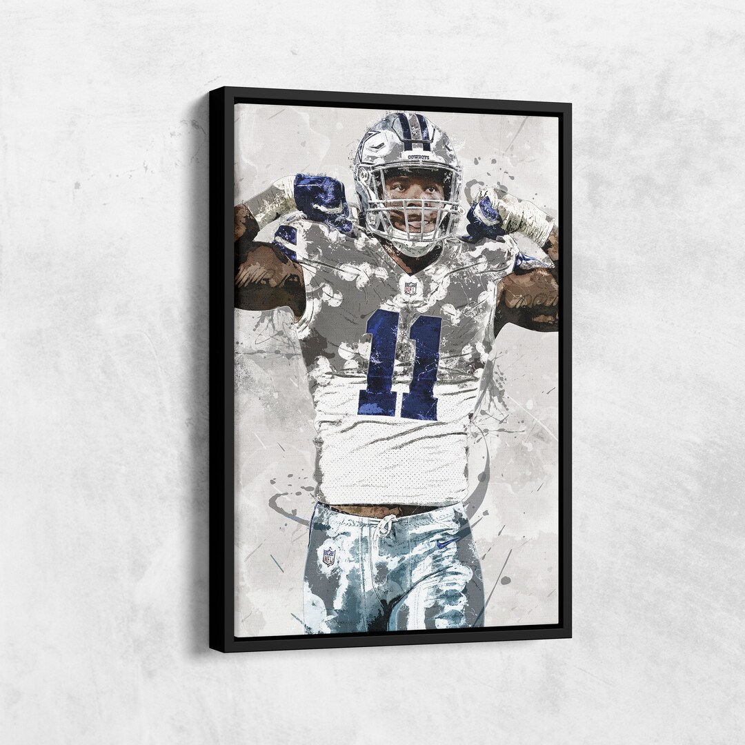 Micah Parsons Poster Dallas Cowboys Canvas Print Framed - Etsy
