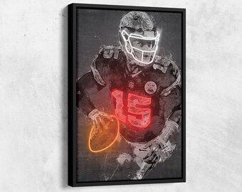 Patrick Mahomes Poster Kansas City Chiefs Art Print - Etsy