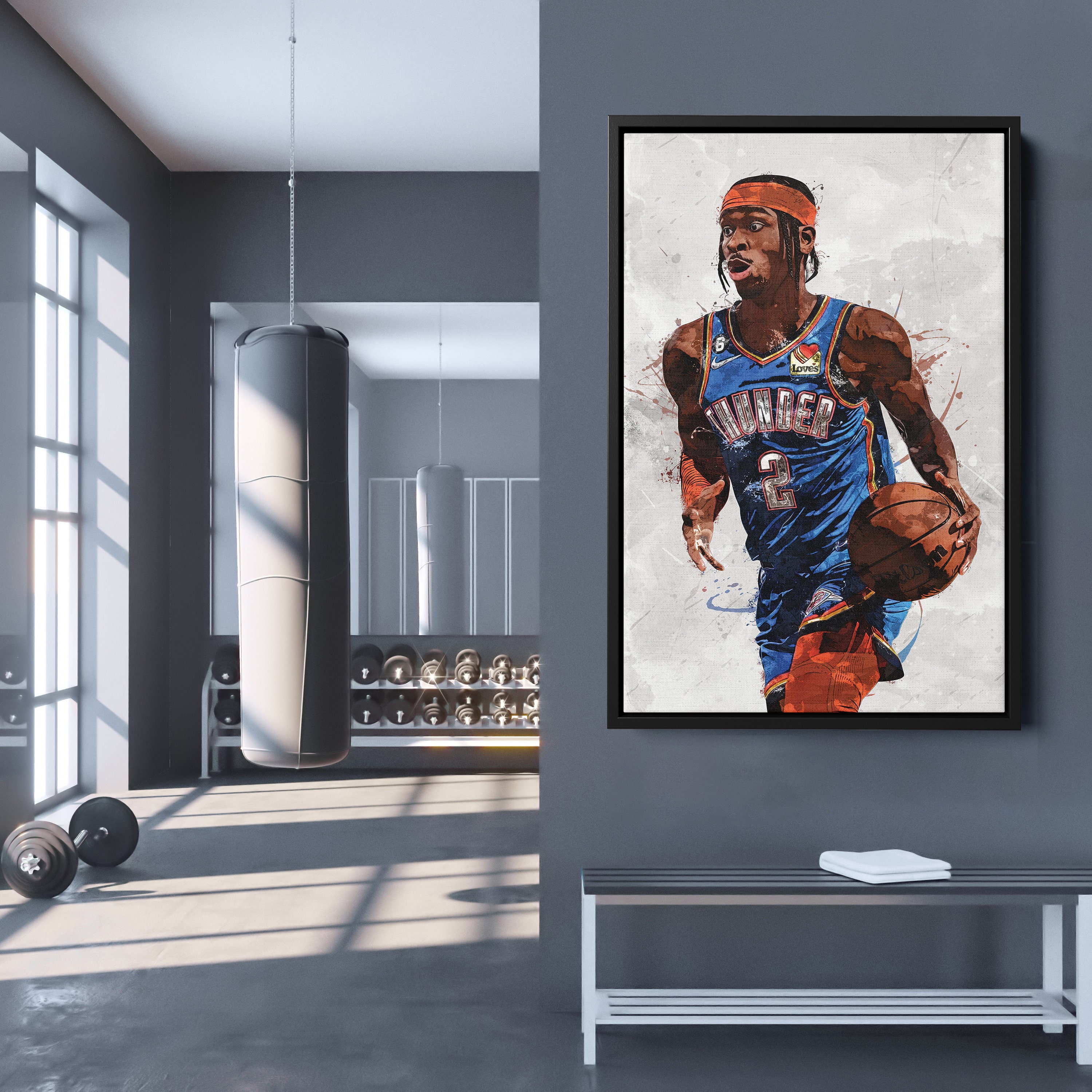 Shai Gilgeous-alexander Poster Oklahoma City Thunder NBA - Etsy