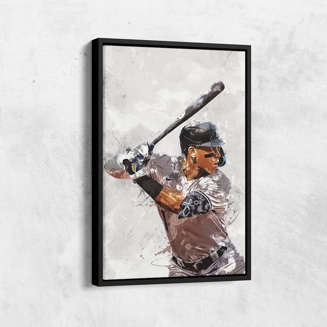 Aaron Judge Poster, New York Yankees, MLB, Canvas Print, Framed Poster ...