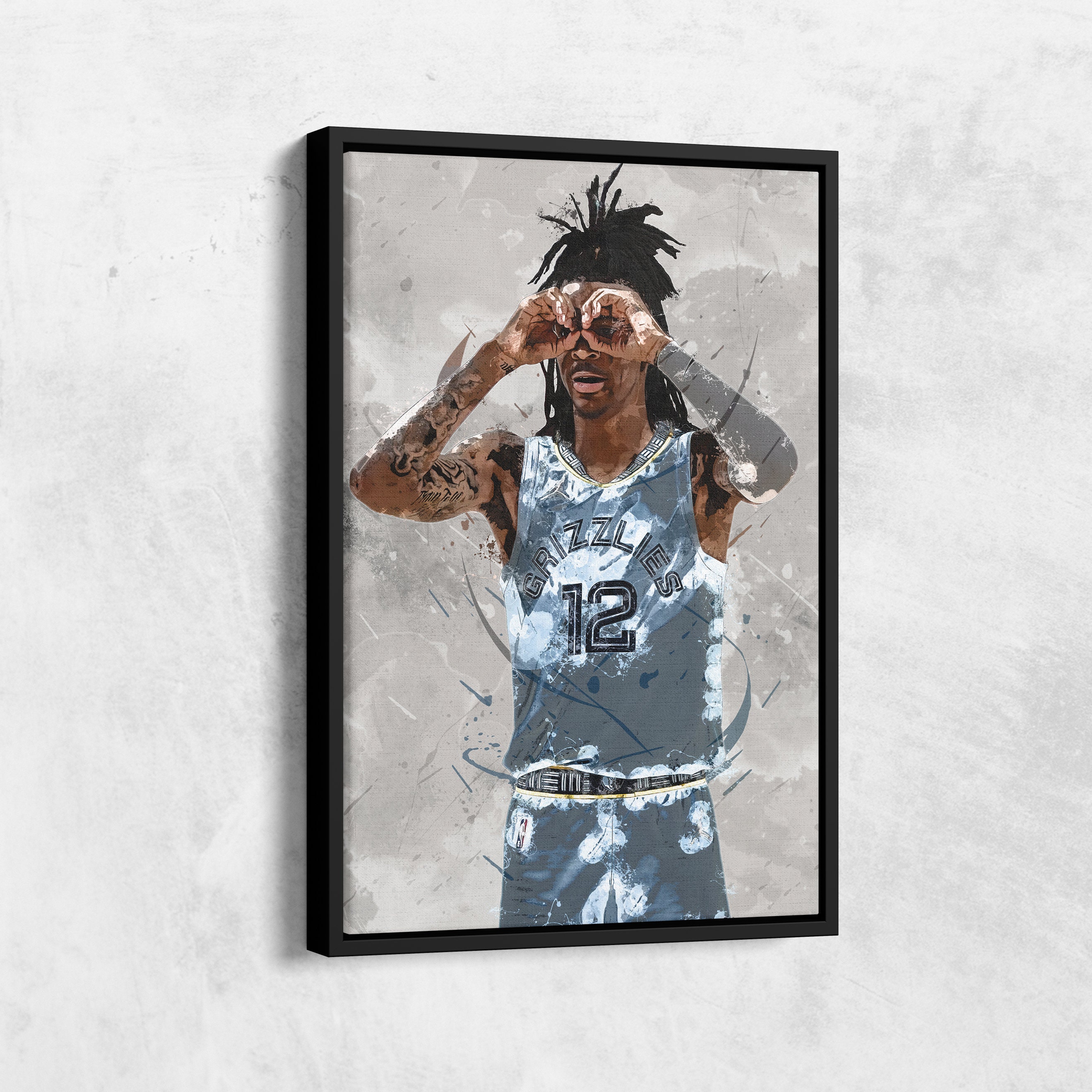 Ja Morant Poster Memphis Grizzlies Canvas Print Framed - Etsy