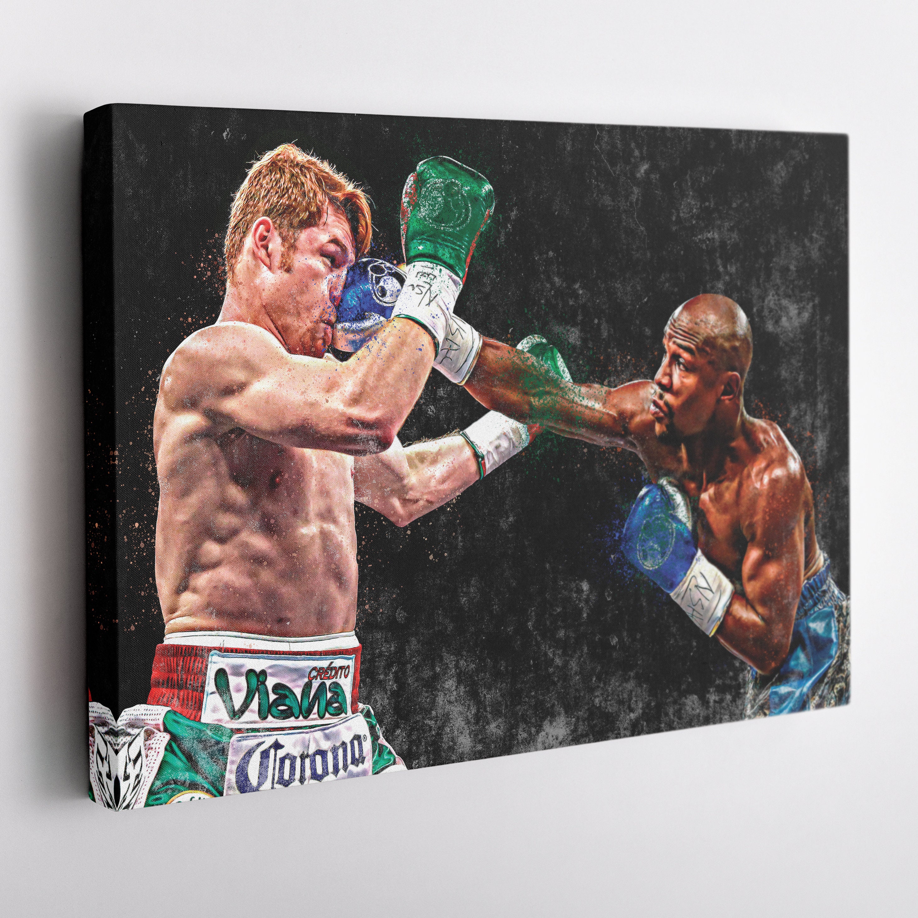 Floyd Mayweather Jr Vs. Canelo Álvarez Poster Boxing Hand Made Posters ...