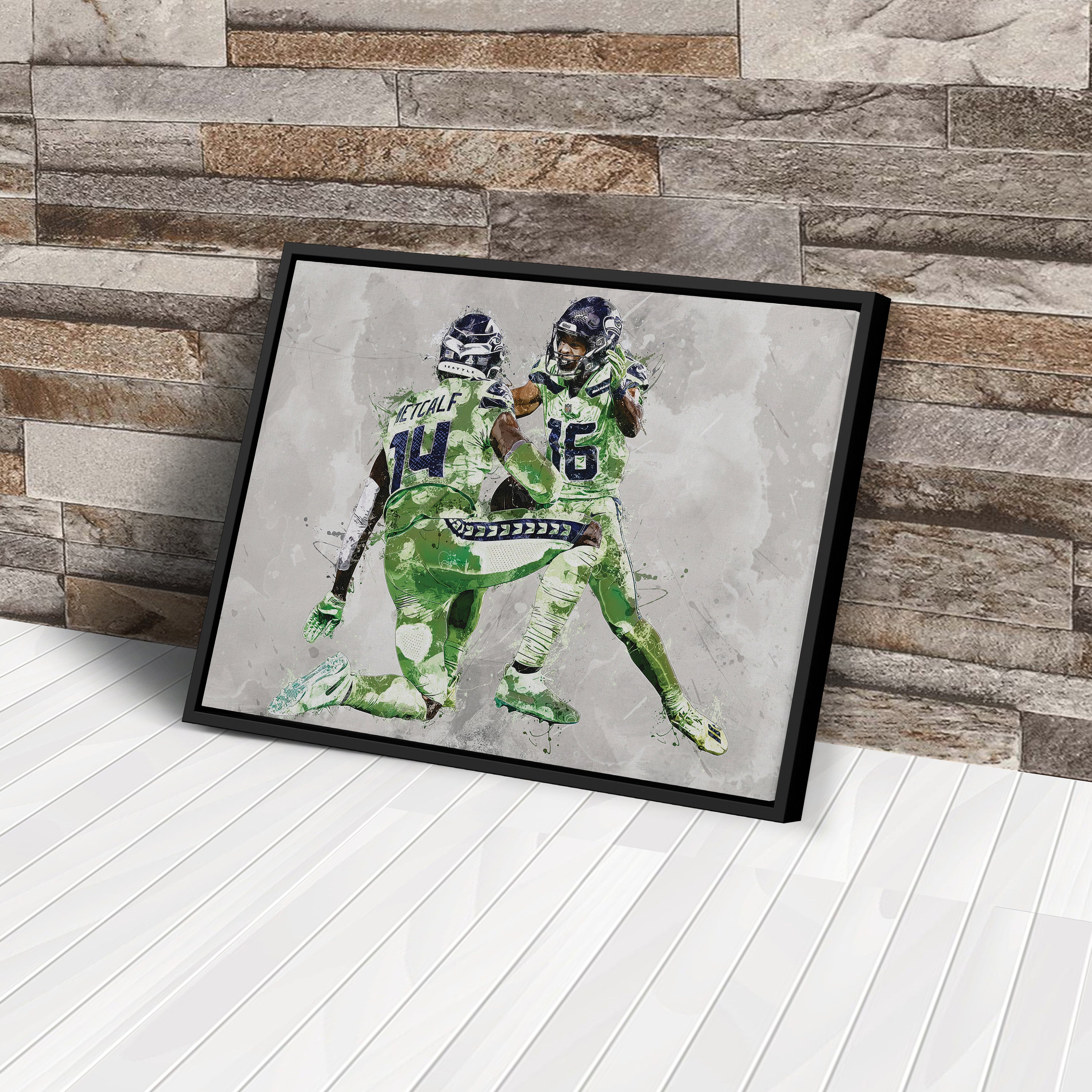 DK Metcalf Tyler Lockett Poster Seattle Seahawks Canvas - Etsy