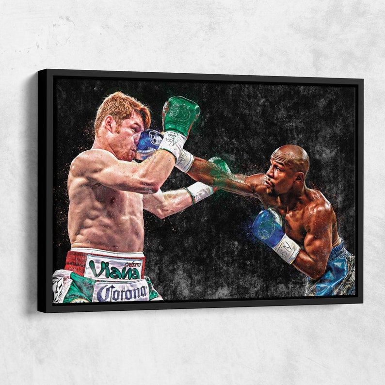 Floyd Mayweather Jr Vs. Canelo Álvarez Poster Boxing Hand Made Posters ...