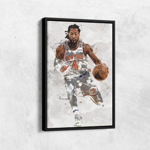 Derrick Rose Poster, New York Knicks, Canvas Print, Framed Poster, Home ...
