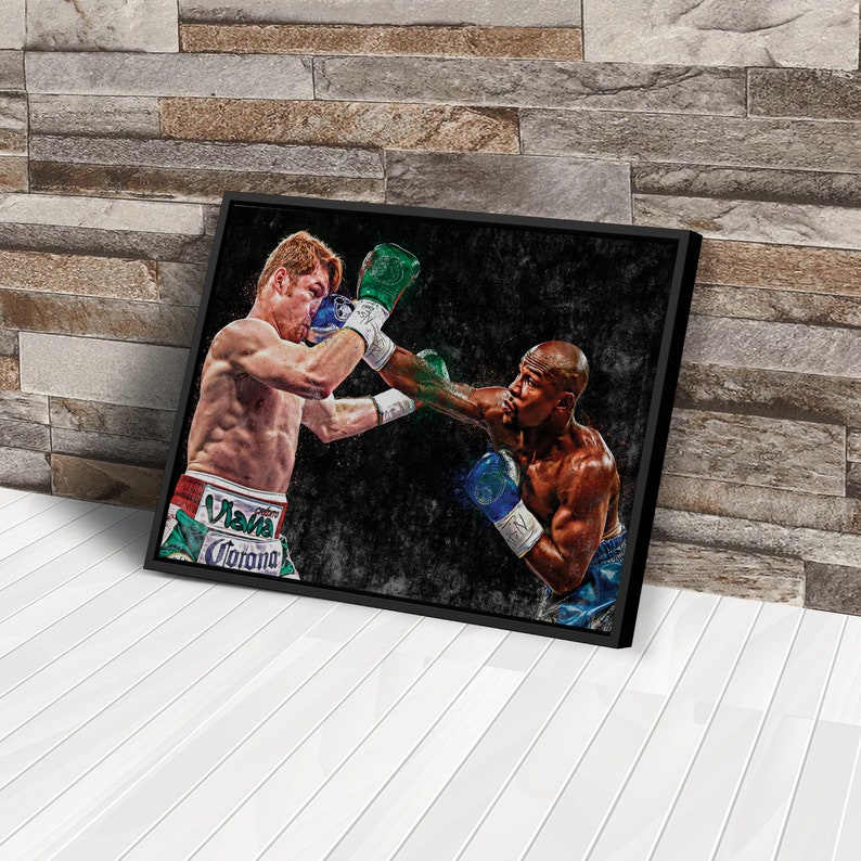 Floyd Mayweather Jr Vs. Canelo Álvarez Poster Boxing Hand Made Posters ...