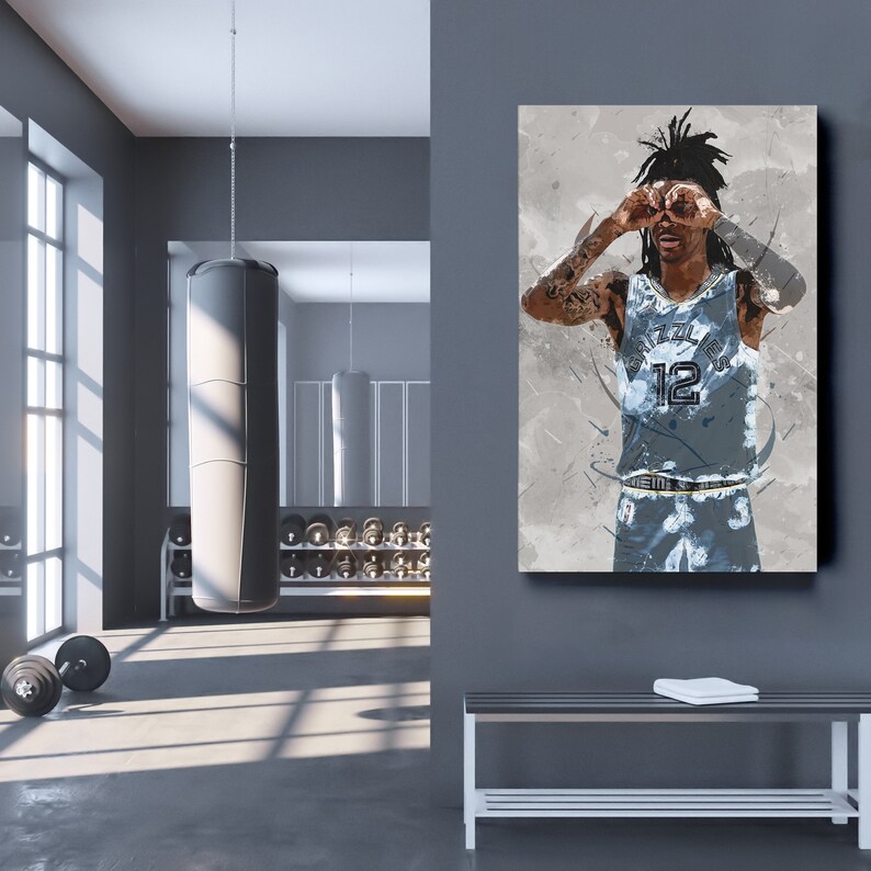 Ja Morant Poster Memphis Grizzlies Canvas Print Framed - Etsy
