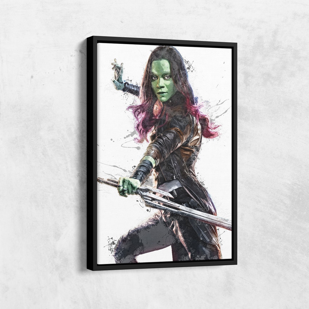 Gamora Poster Marvel Superhero Comics Guardians of the Galaxy Painting ...