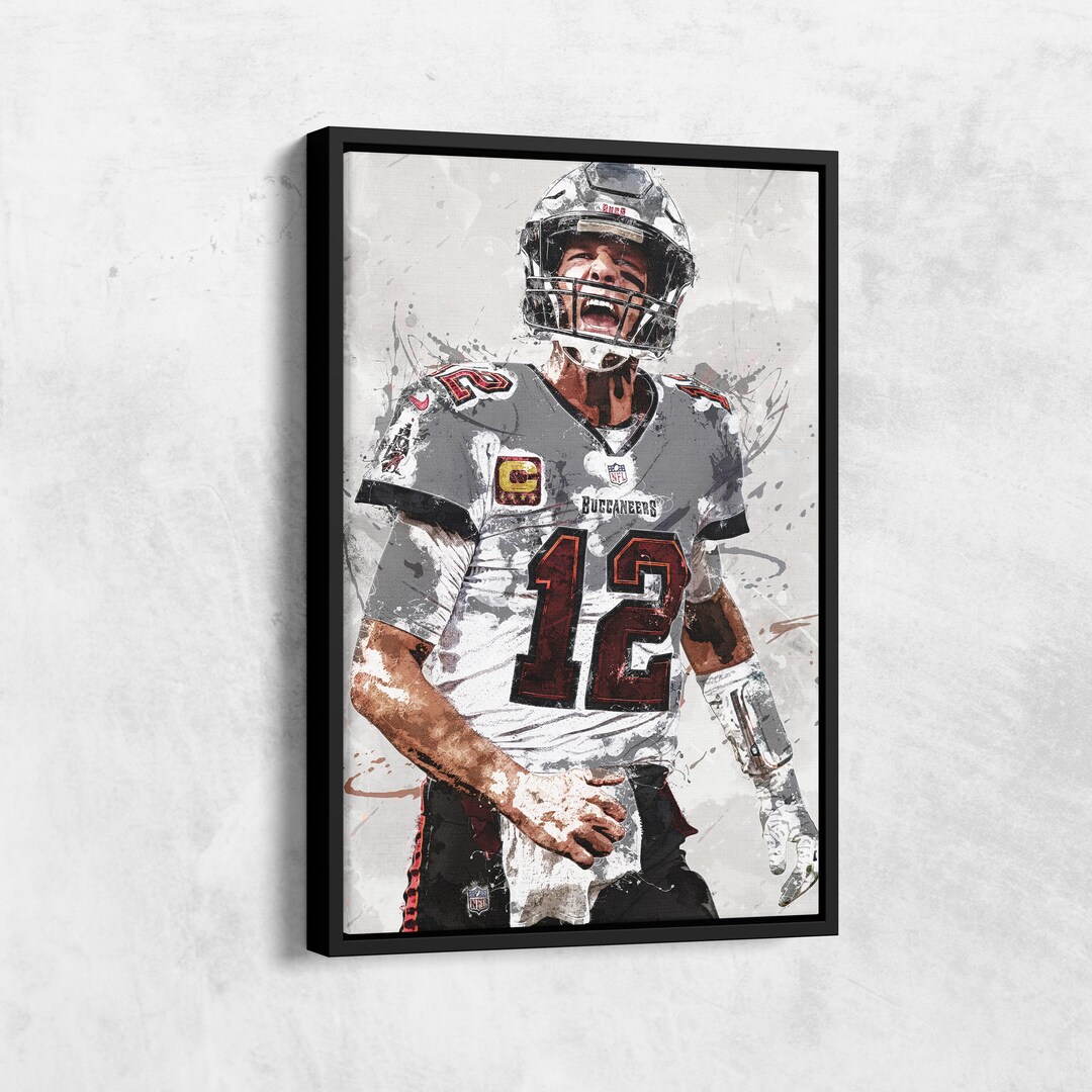 Tom Brady Poster, Tampa Bay Buccaneers Canvas Print, Framed Poster ...