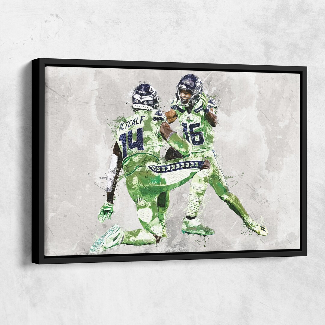 DK Metcalf Tyler Lockett Poster Seattle Seahawks Canvas - Etsy