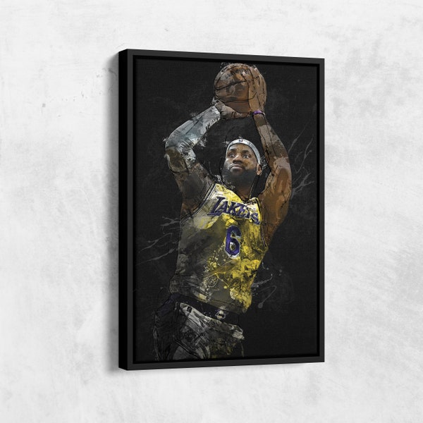 Lebron James Canvas - Etsy