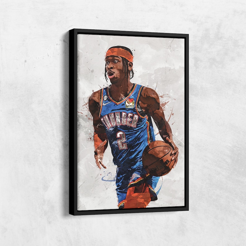 Shai Gilgeous-alexander Poster Oklahoma City Thunder NBA - Etsy