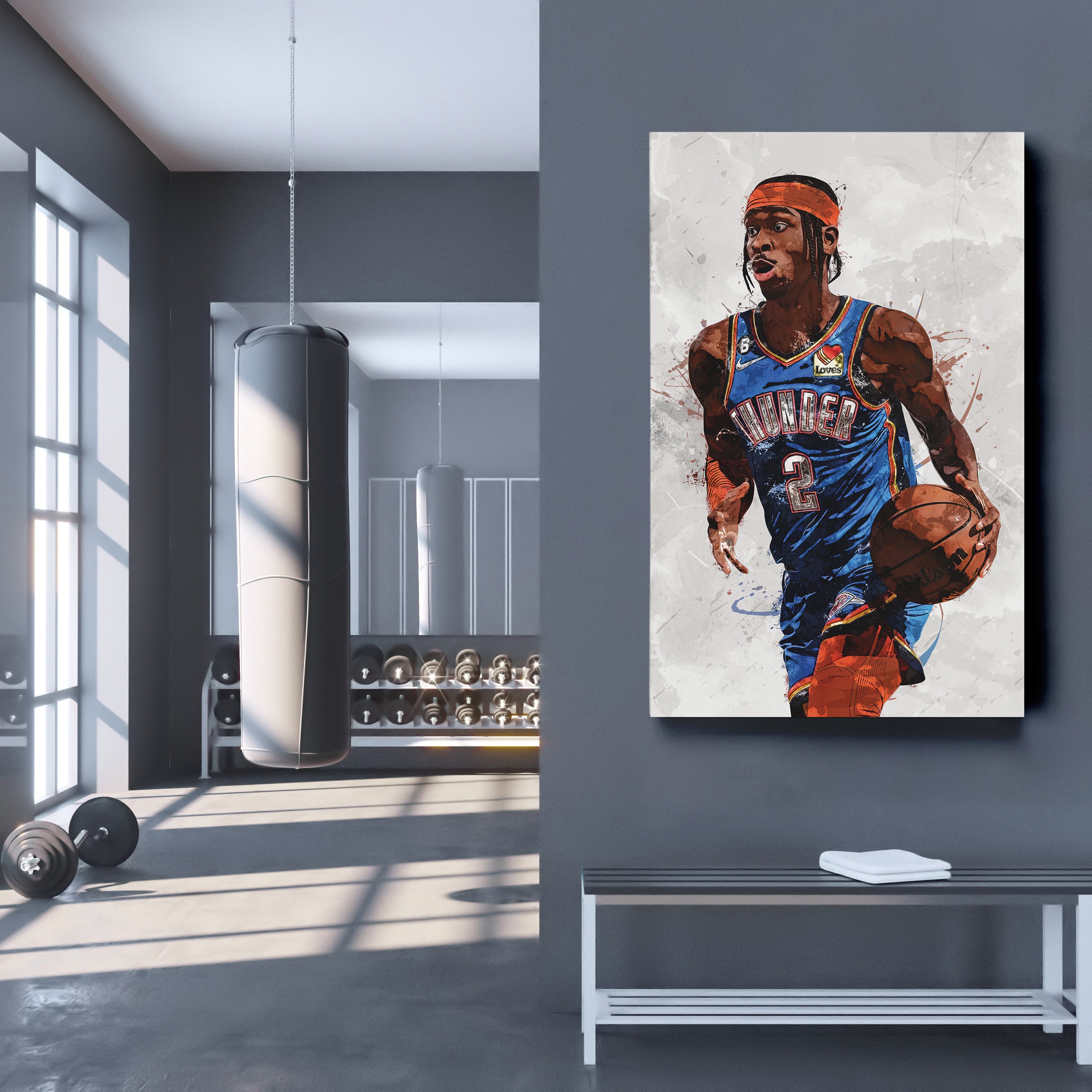 Shai Gilgeous-alexander Poster Oklahoma City Thunder NBA - Etsy