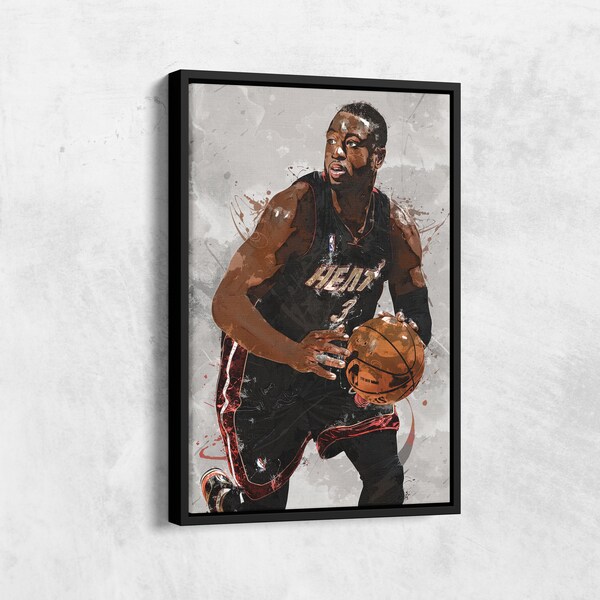 Lebron James Dwyane Wade Poster - Etsy