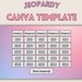 Jeoparty / Jeopardy Editable Canva Template | Bachelorette Jeopardy ...