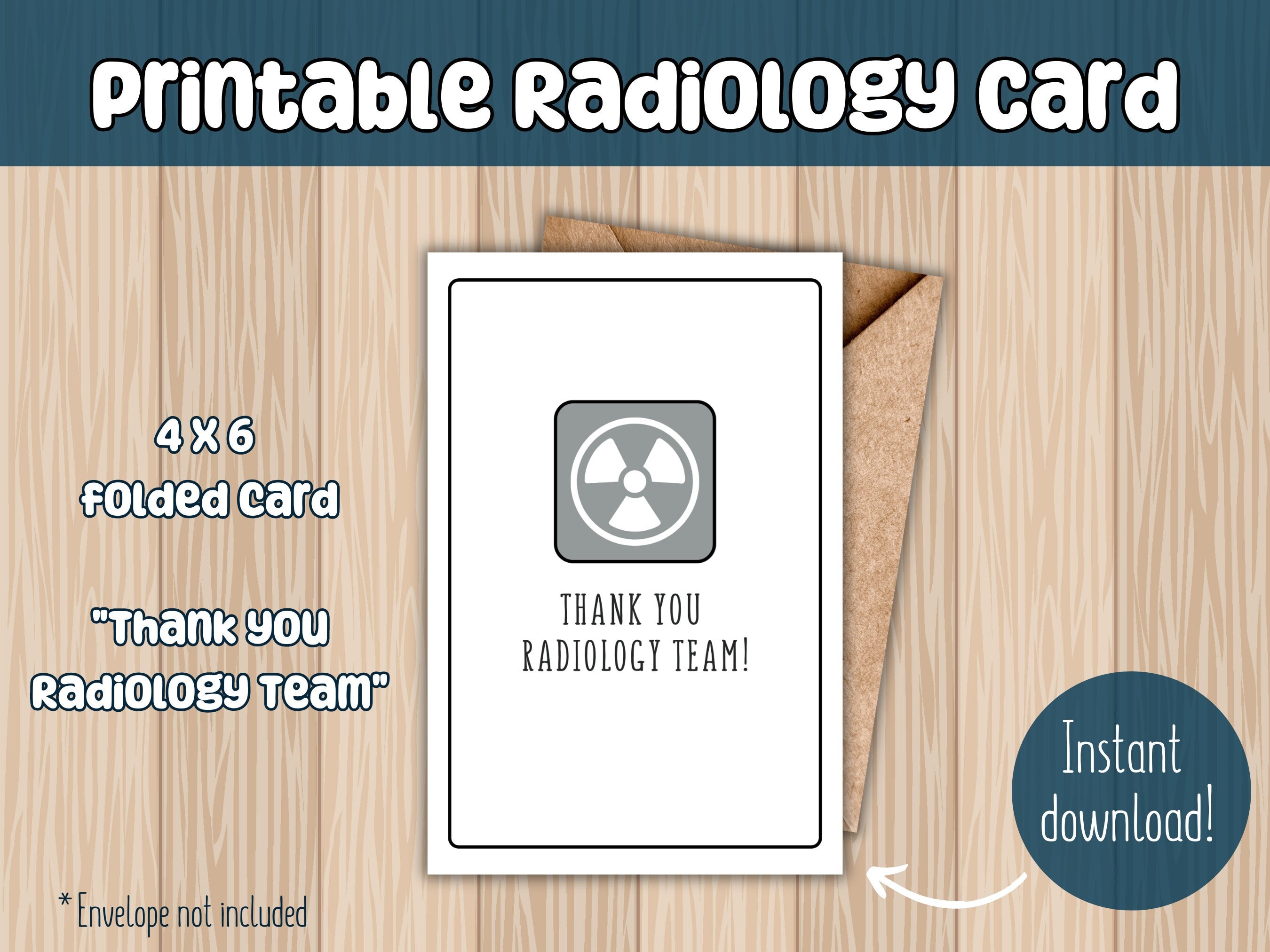Printable Radiology Thank You Card - Etsy