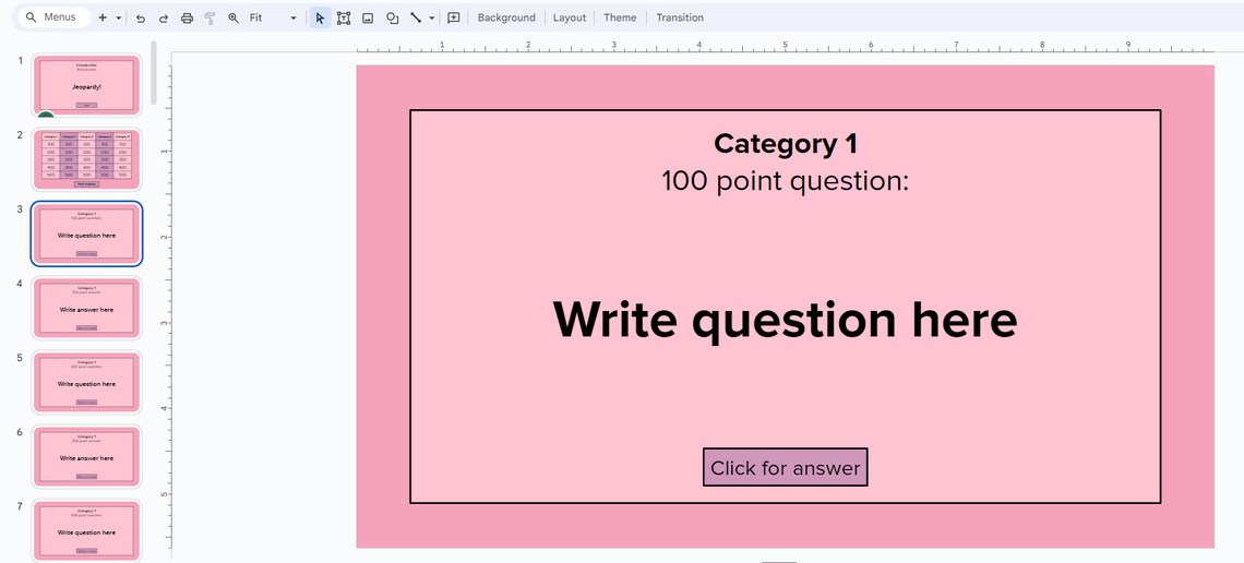Google Slides Editable Jeopardy Template | Jeoparty | Bachelorette ...