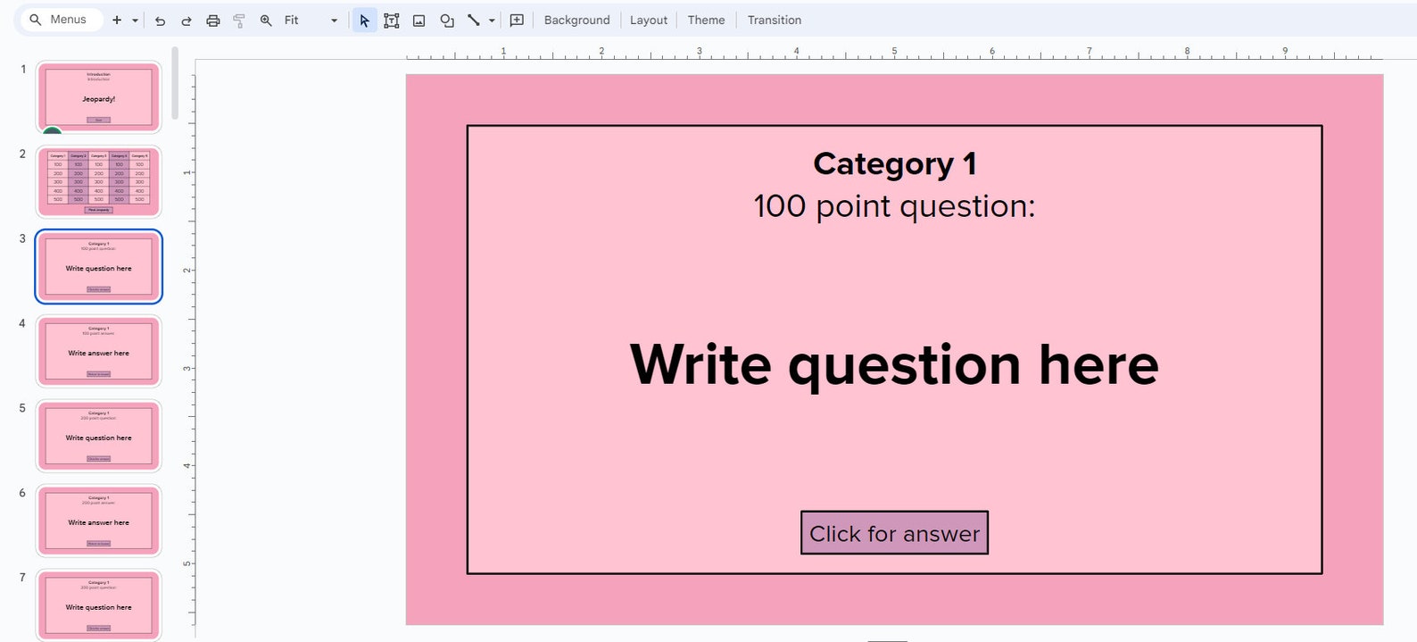 Google Slides Editable Jeopardy Template | Jeoparty | Bachelorette ...