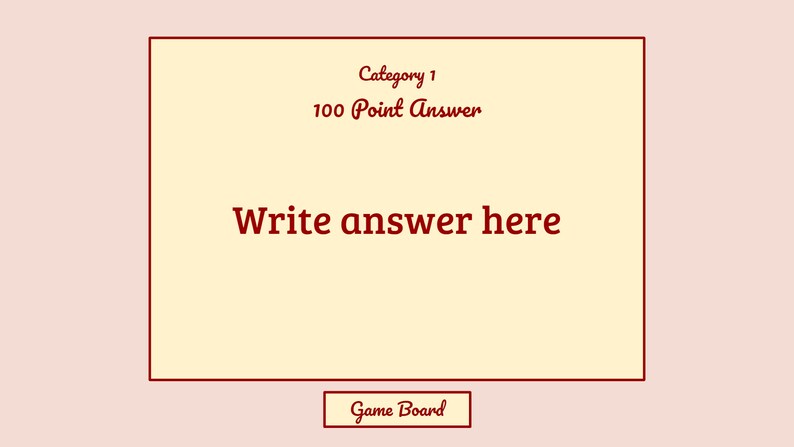 Jeopardy Google Slides Template | Editable Game | Sleepover Game ...