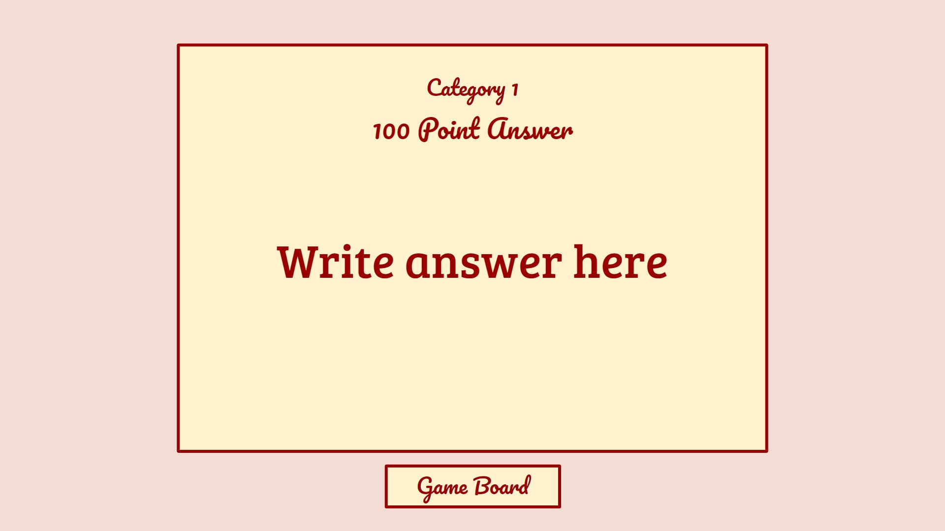Jeopardy Google Slides Template | Editable Game | Sleepover Game ...