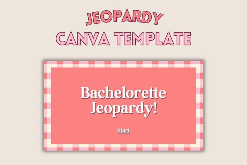 Jeopardy Canva Template | Jeoparty | Guess Who Game | Bachelorette ...