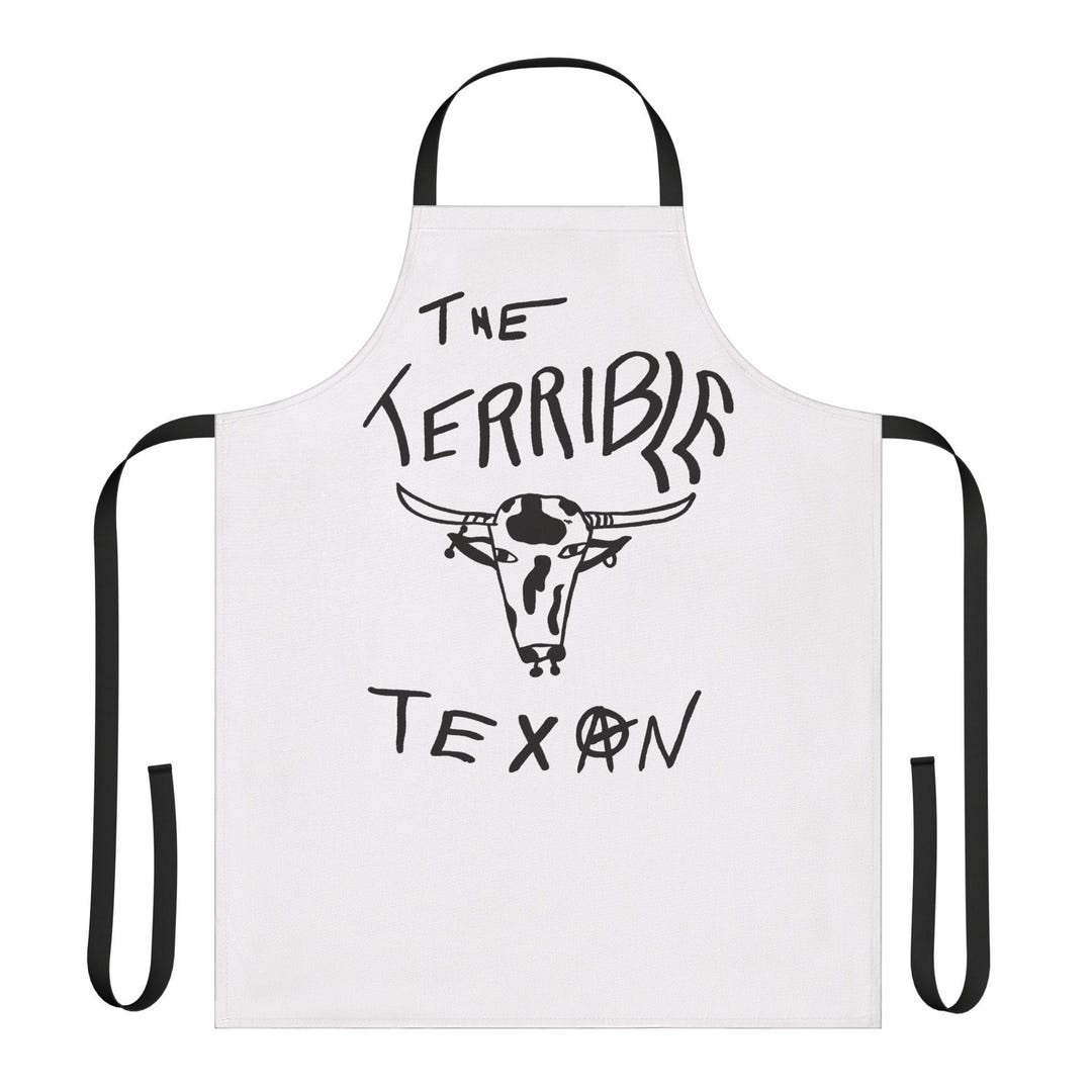 Cow Punk Apron Gothic Western Kitchen Accessory Alternative Punk Rock ...