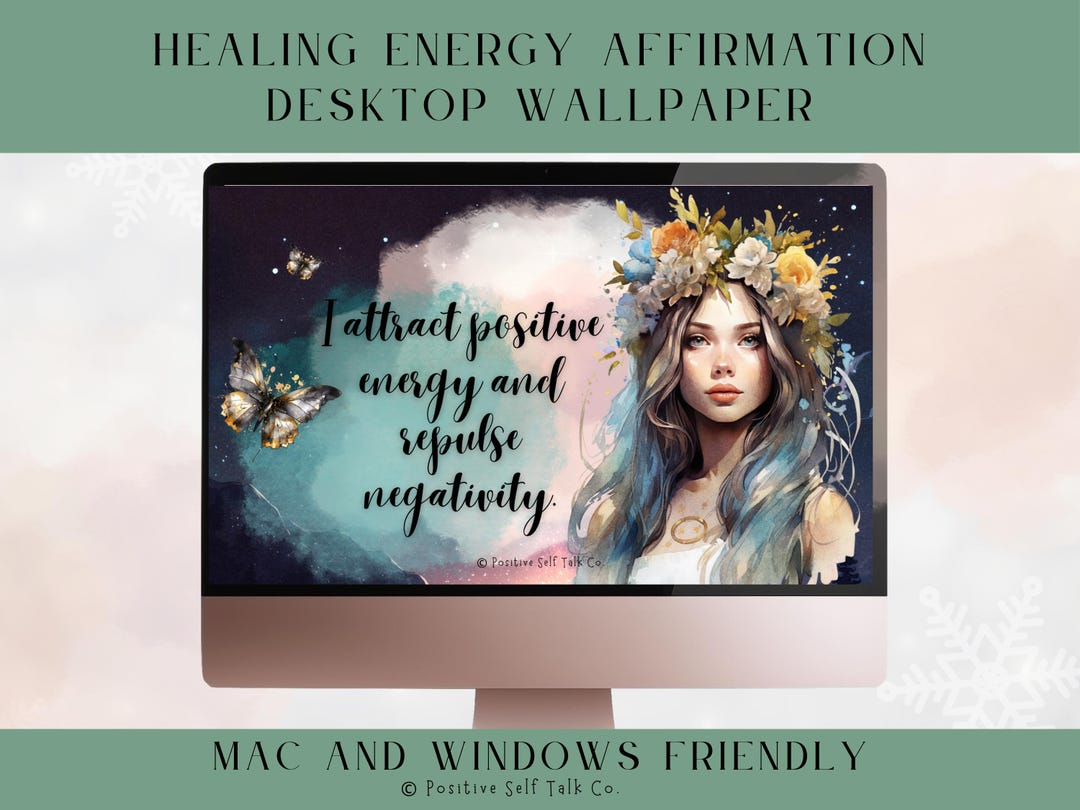 Fairy Affirmations Desktop Wallpaper, I Attract Positive Energy ...