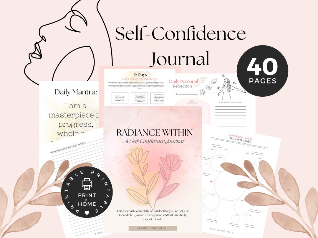Self-confidence Journal, Printable, Empowerment Journal, Personal ...