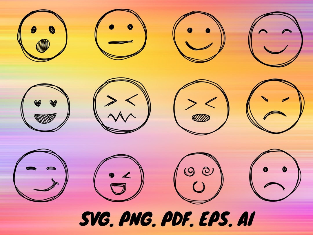 Buy Smiley Face Svg Bundle, Smiley Face Svg, Smiley Face Png,svg,happy ...